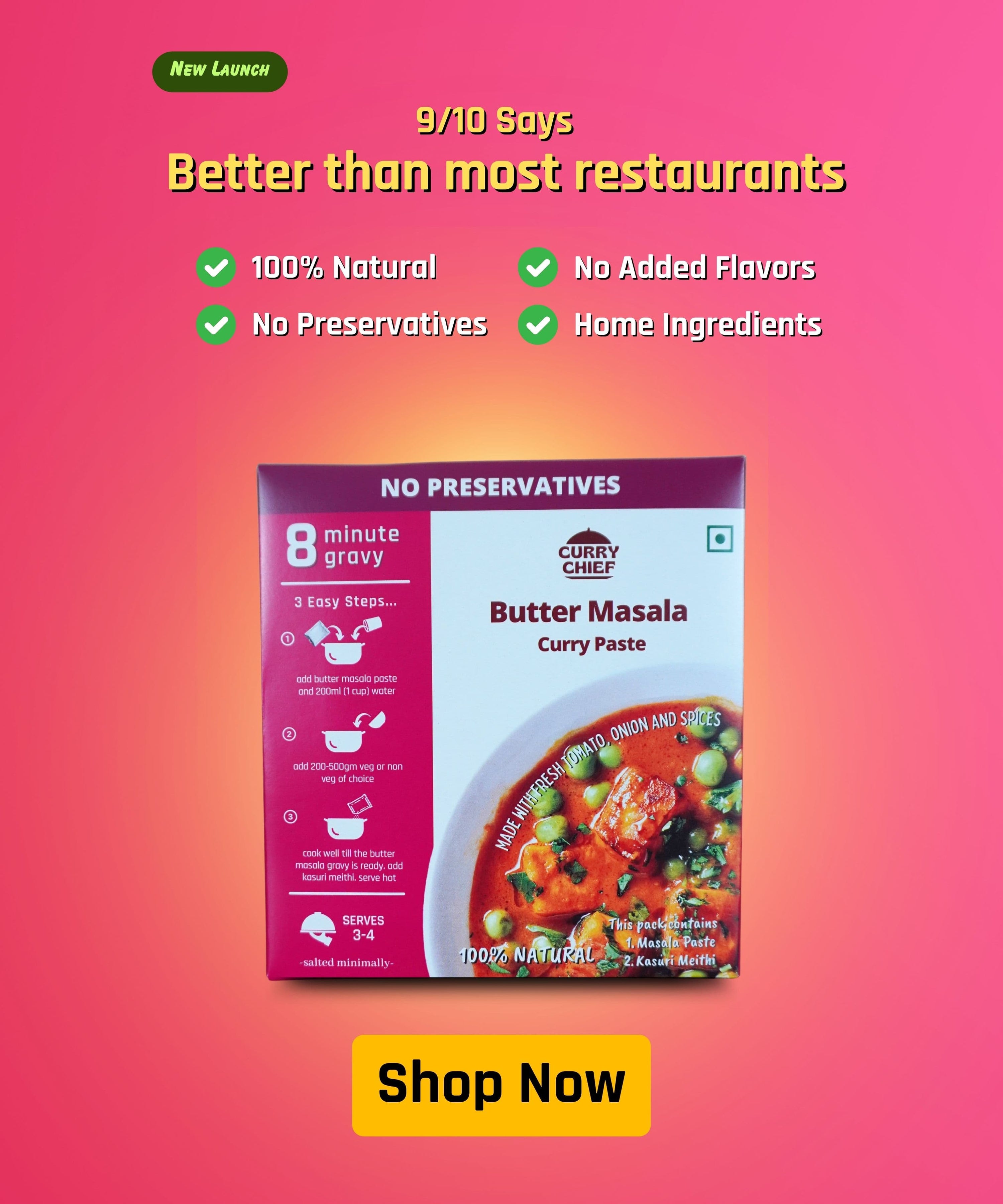 CurryChief - Cook your favourite regional cuisines in less than 15 min